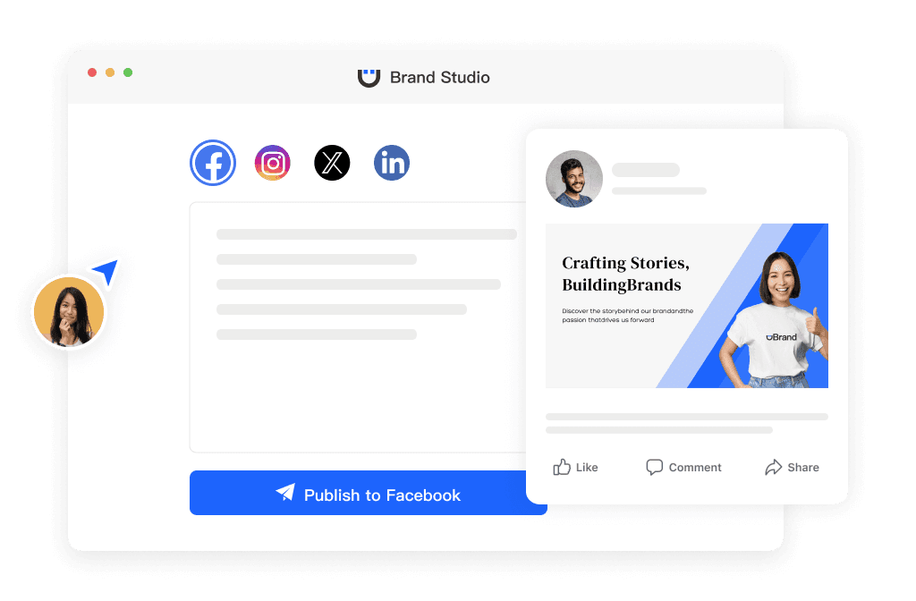 AI Social Media Post Generator - uBrand