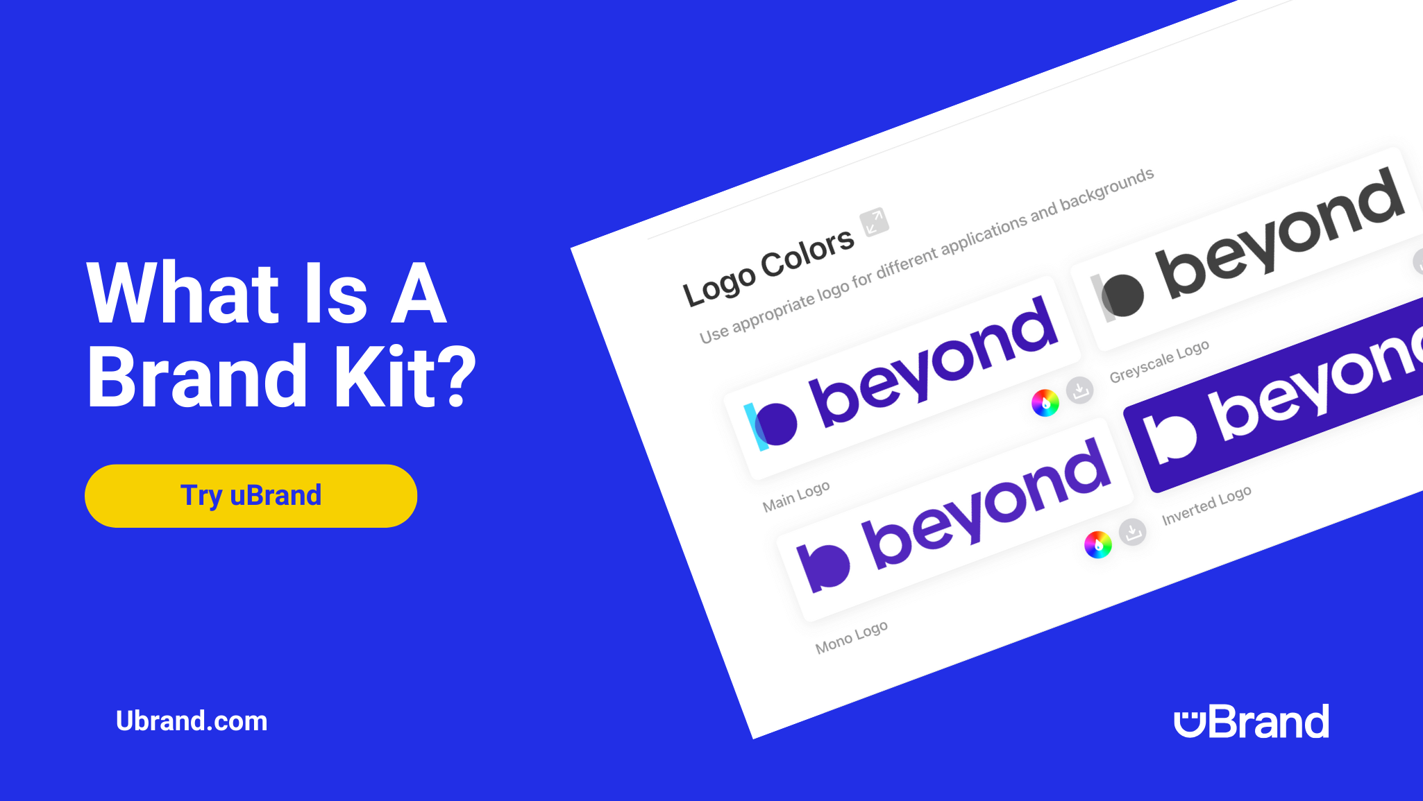 What Is A Brand Kit And How To Generate Yours Online? - uBrand.com